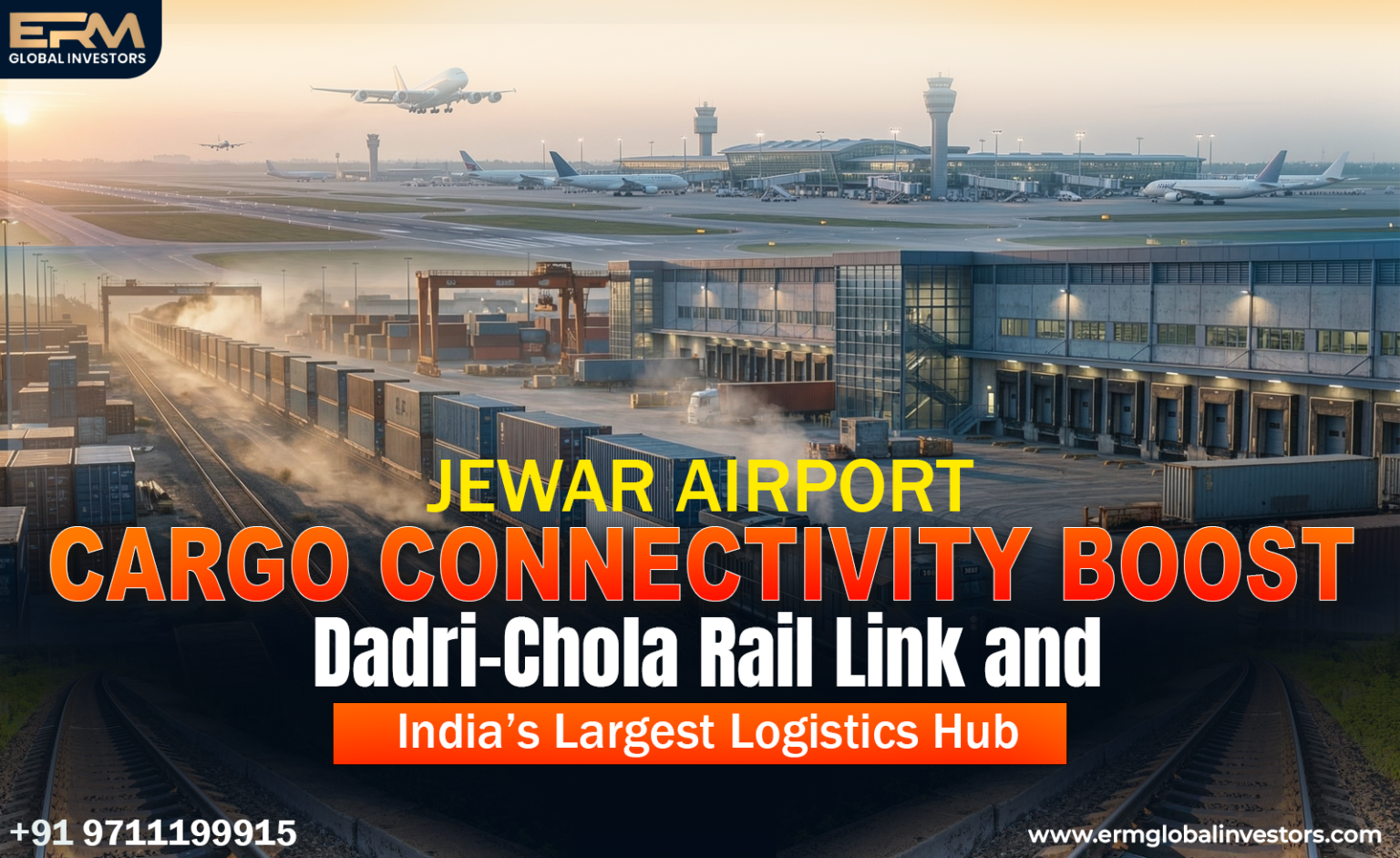 Jewar Airport Cargo Connectivity Boost | Dadri–Chola Rail & Logistics Hub